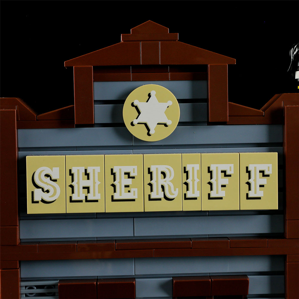 Funwhole Sheriff's Office Building Blocks Toy(Come With Light Kit)- The ...