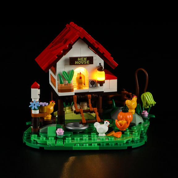 Funwhole The Hen House building blocks - Farm Life Chicken Henhouse and ...