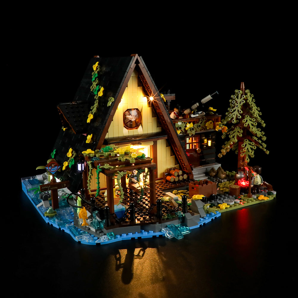 Funwhole Building Blocks A-Frame Cabin Toy Blocks-2061 PCS Adult ...