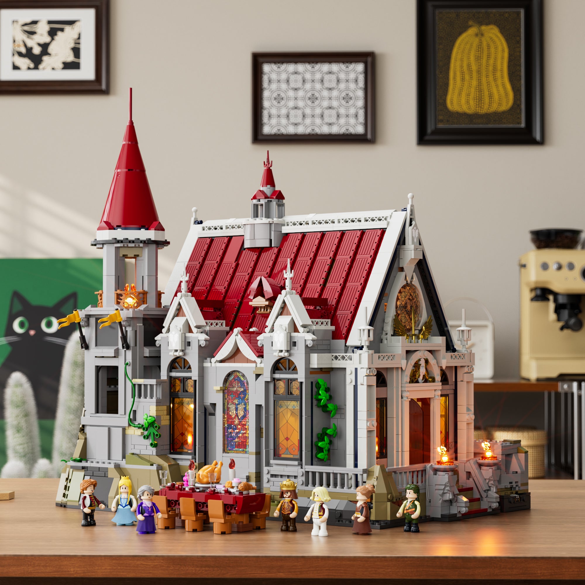 Lumibricks Castle Banquet Hall L9071 – LED Medieval Building Set