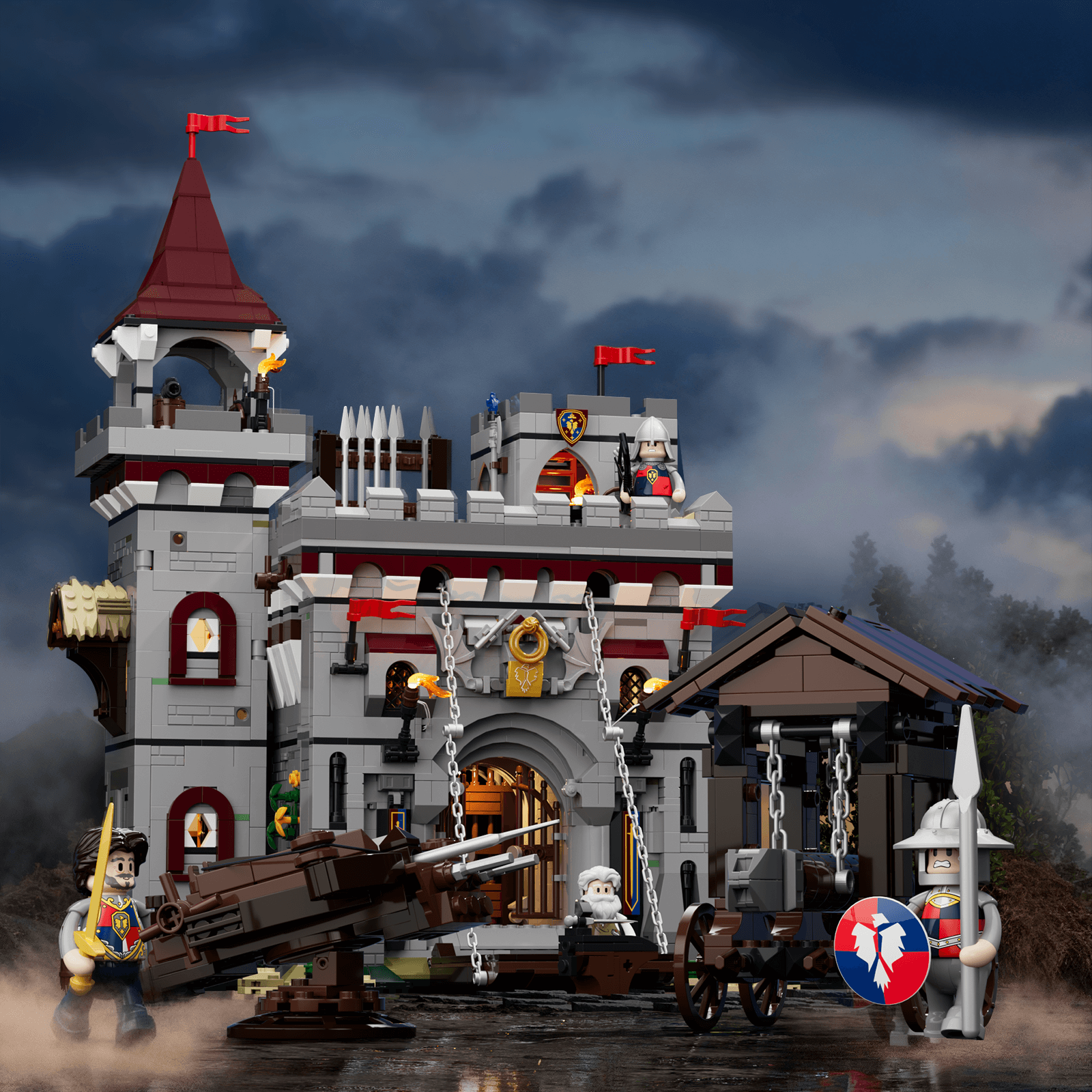 LUMIBRICKS Castle Armory — Medieval Armory Building Set – Lumibricks