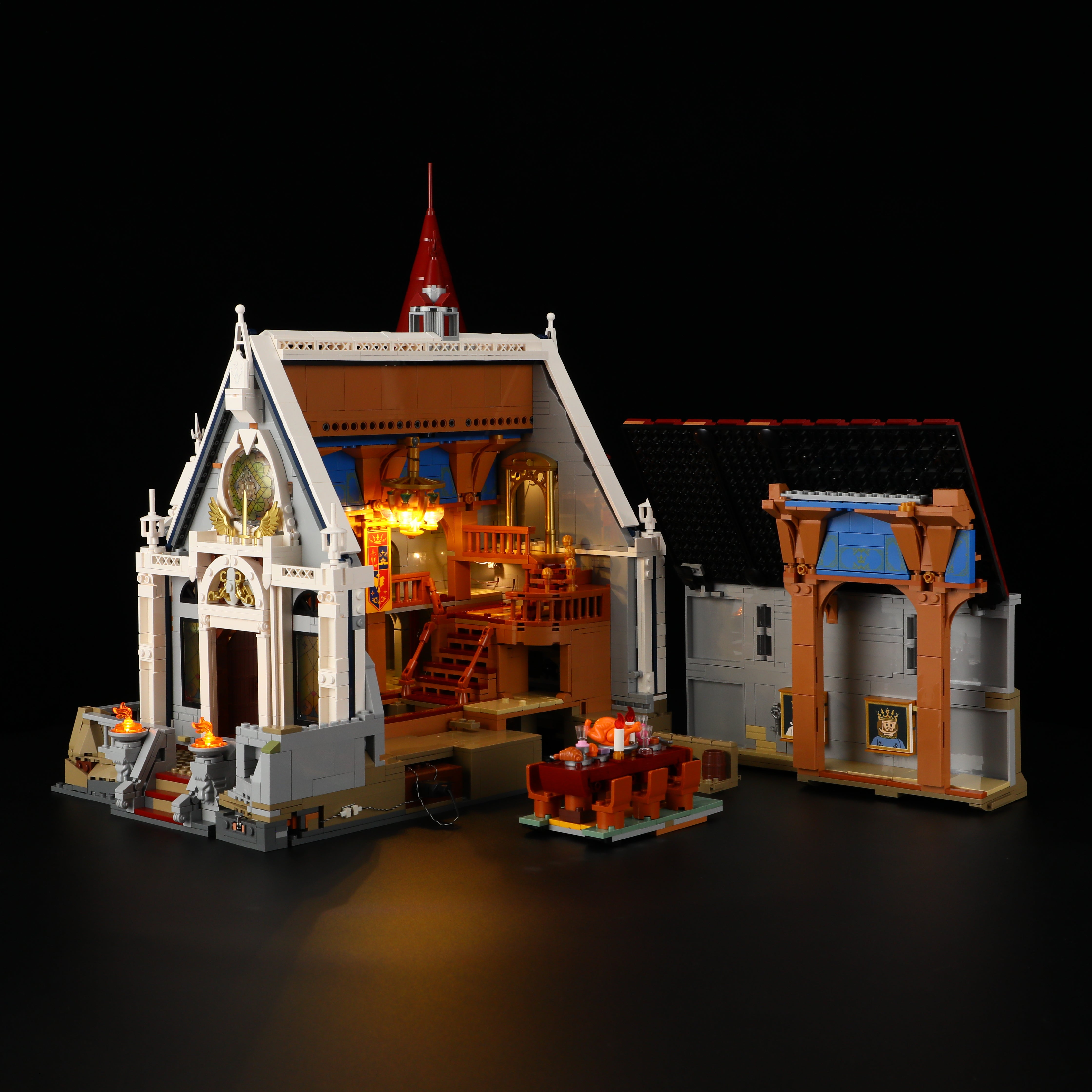 Lumibricks Castle Banquet Hall L9071 – LED Medieval Building Set