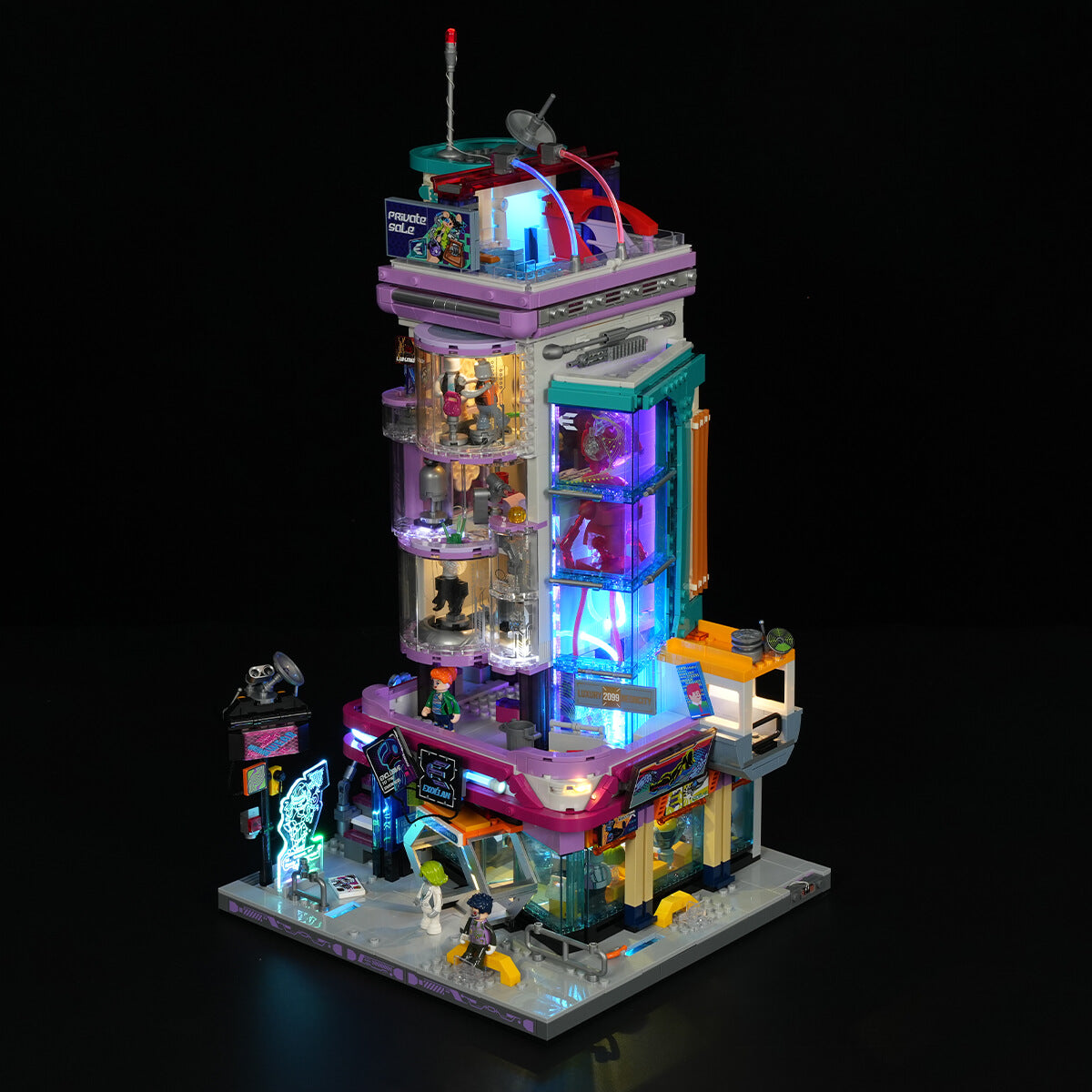 LUMIBRICKS Cyber Couture Galleria – Cyberpunk Building with LED Lights ...