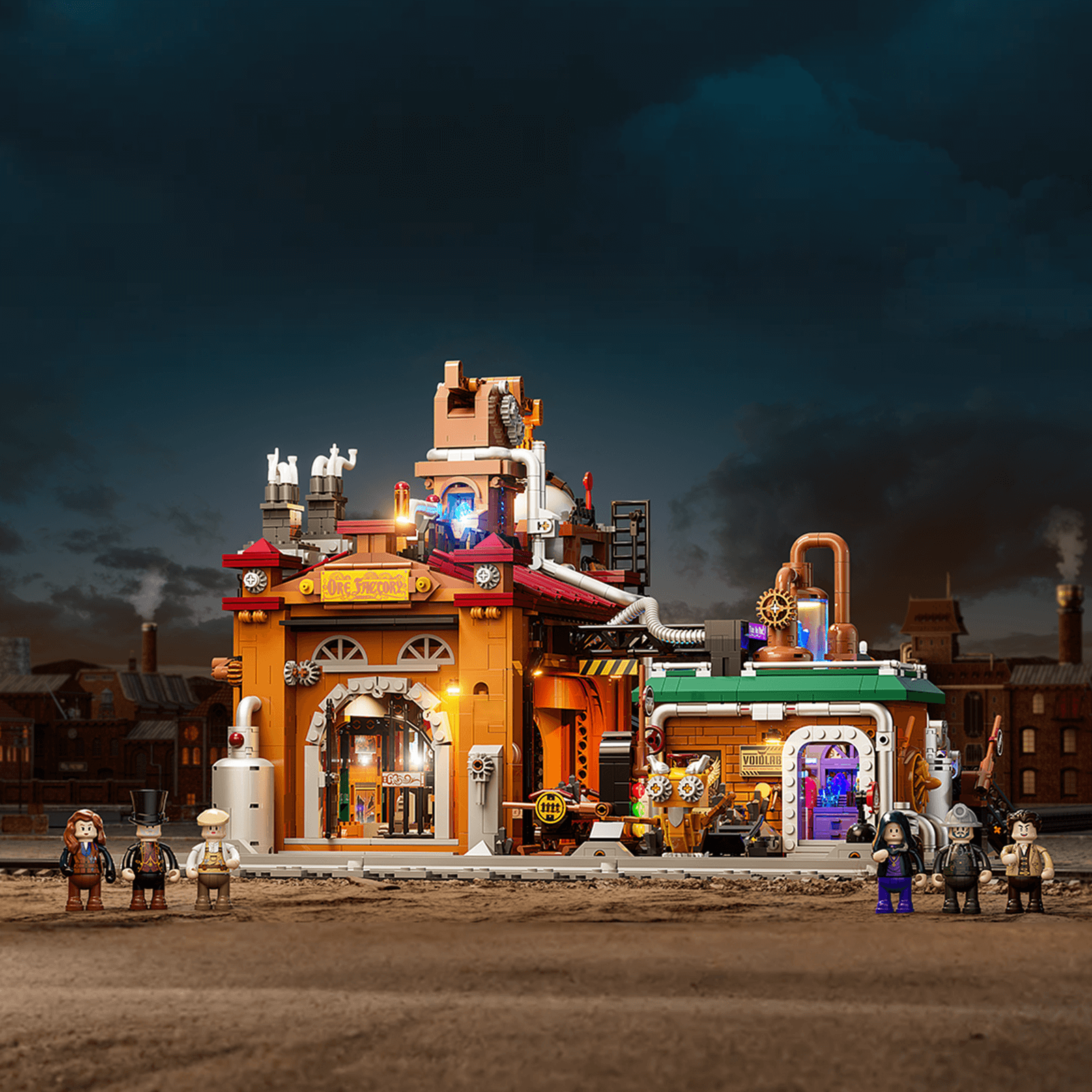 Lumibricks Ore Factory L9101 – LED Industrial Mining Building Set