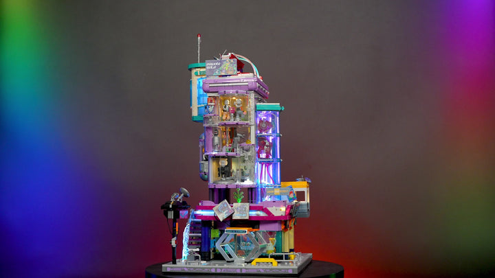 LUMIBRICKS Cyber Couture Galleria – Cyberpunk Building with LED Lights ...
