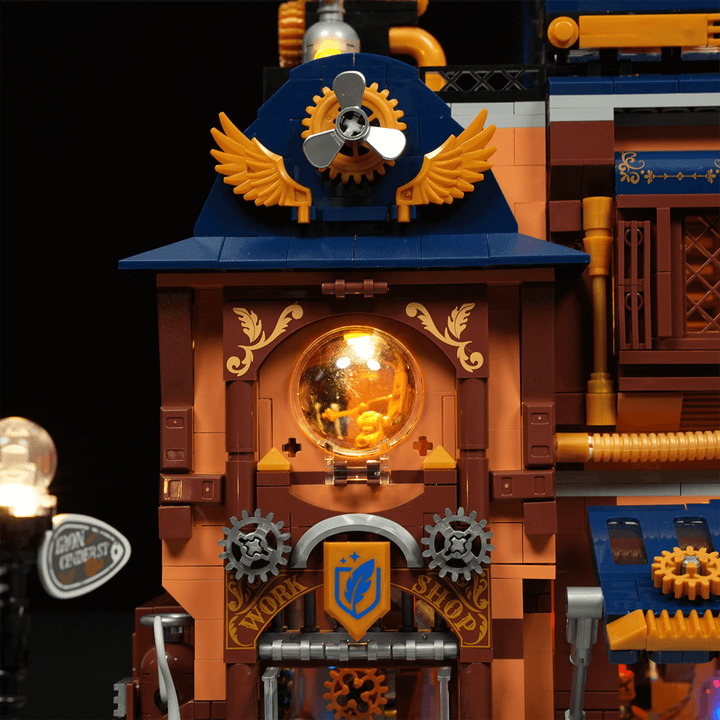 LUMIBRICKS Steampunk Mechanical Workshop Building Set – Lumibricks
