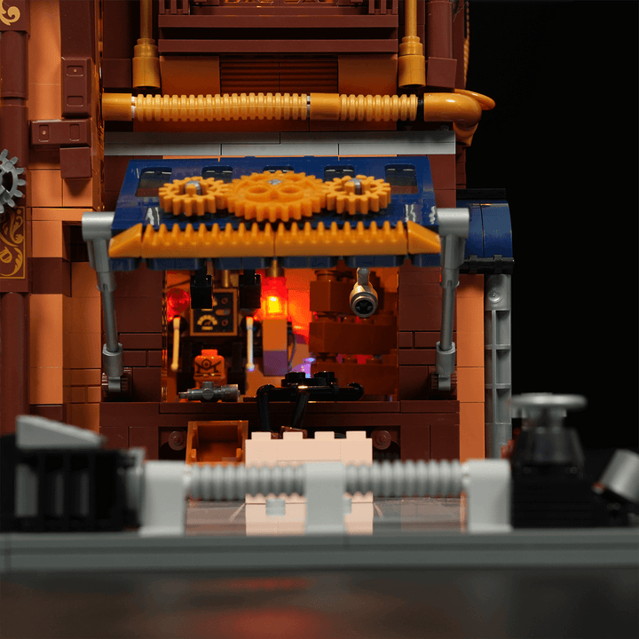 LUMIBRICKS Steampunk Mechanical Workshop Building Set – Lumibricks