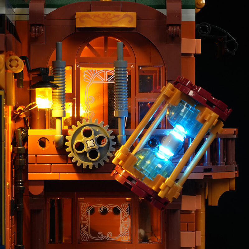 Steampunk Time Rift Library – Lumibricks