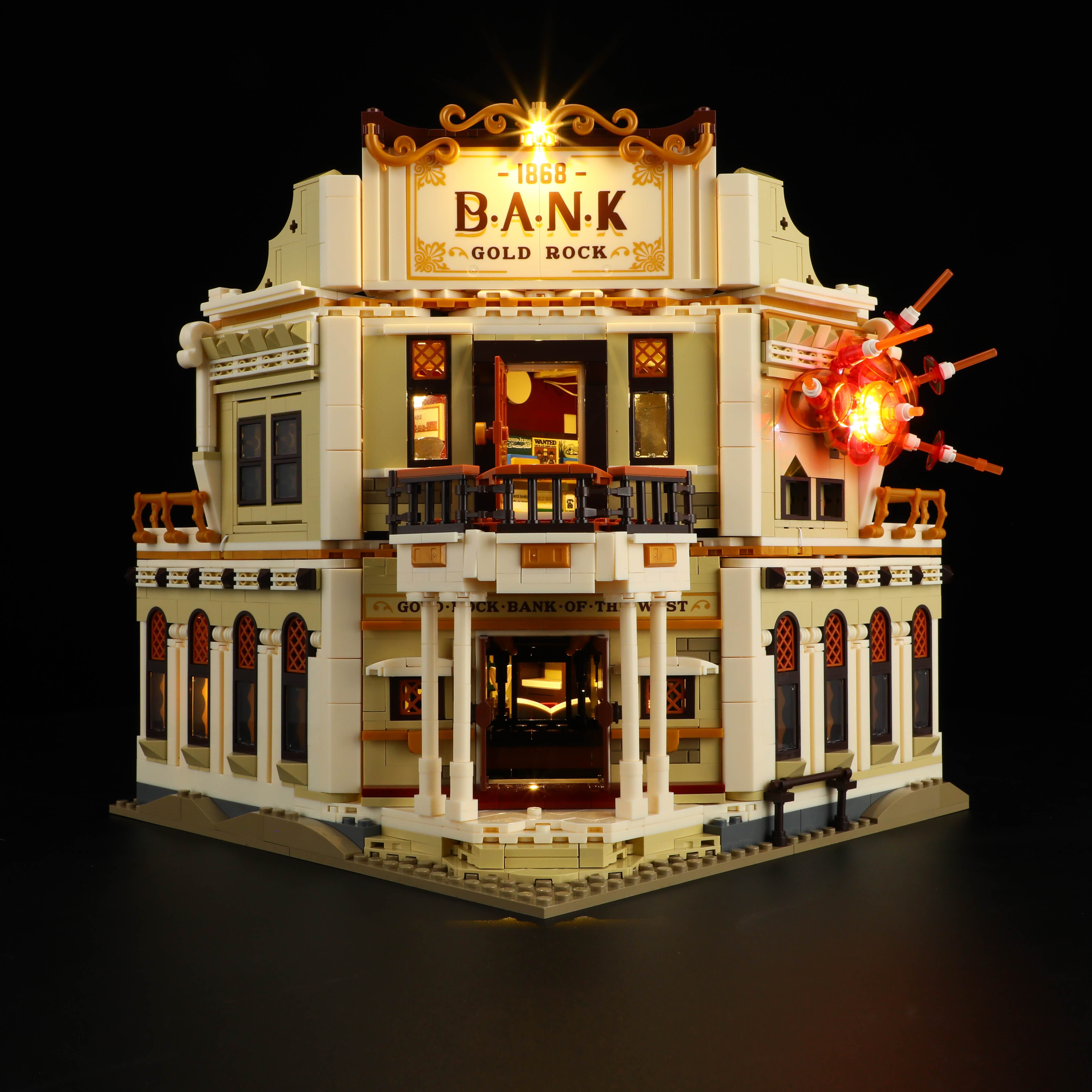 Lumibricks Western Bank Heist 14013 – Old West Building Set with LED Lights